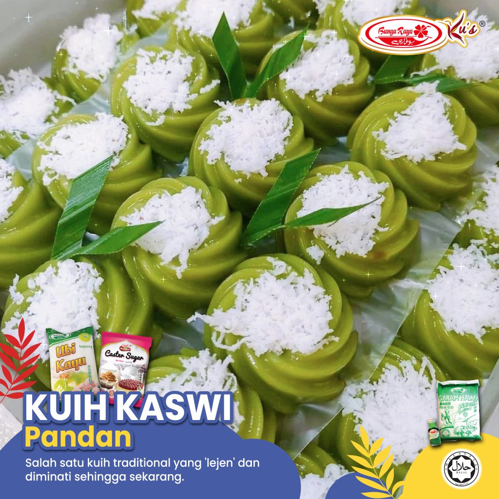 Kuih Kaswi Pandan - Baking & Cooking Made Easy with BUNGA RAYA KU'S ...