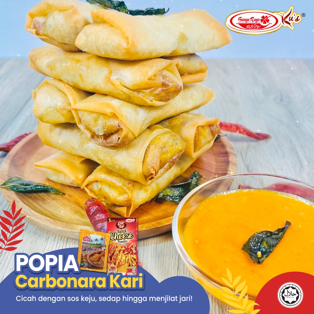 Salted Egg Carbonara Spring Rolls | Popia Carbonara Telur Masin ...