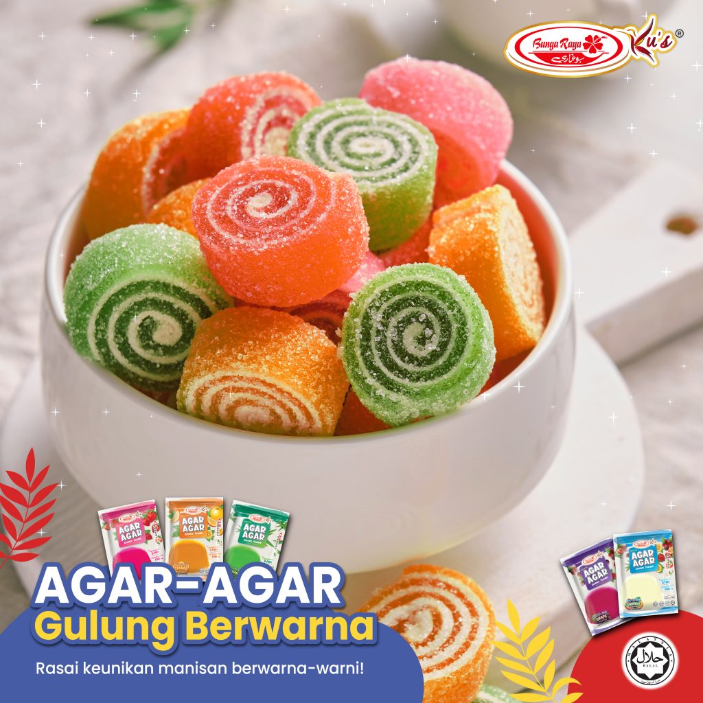Agar-Agar Gulung Berwarna | A Colorful Rolled Agar-Agar Dessert - Baking & Cooking Made Easy ...