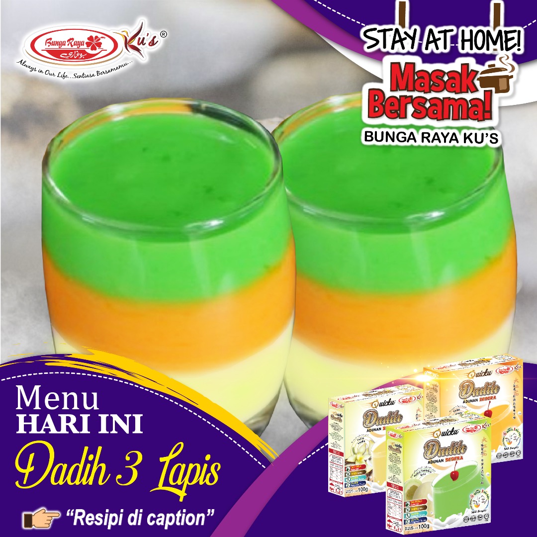 Dadih 3 Lapis - Baking & Cooking Made Easy with BUNGA RAYA KU'S ...