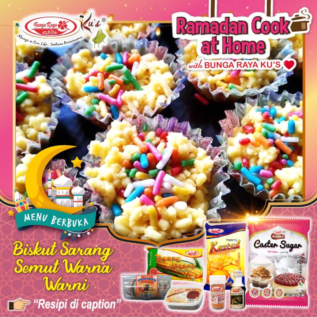 Biskut Sarang Semut Warna Warni - Baking & Cooking Made Easy with BUNGA ...